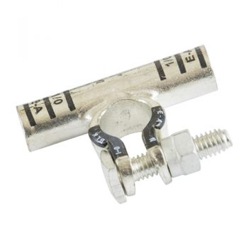 Pure Copper RoHS Battery Terminal, Flag, 4/0, Pos. | Industry Electric